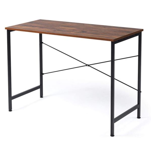 横幅100cm・奥行45cm・高さ70cm。どこに設置しても馴染む木目調天板のシンプルデスクです。コンパクトサイズで、置く場所を選ばず、テレワークや在宅勤務などに最適なサイズ感です。耐荷重が40kgあるので、パソコン本体やプリンタ等を並べて...