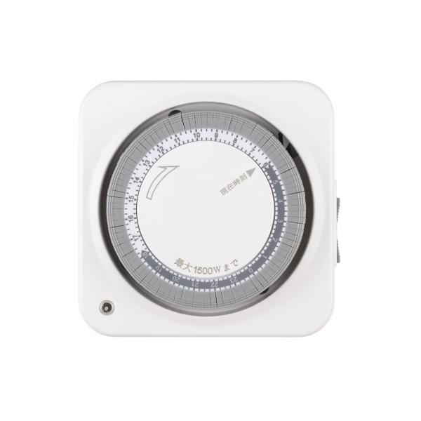 【見やすい外観＆一目でわかる】外観でシンプルなフォルムですが、角が丸いので優しい印象に与えられます。ダイヤルに昼と夜の時間が白と黒で区切られています。(朝6時〜夜6時は白、夜6時?翌日の朝6時は黒)、もっとはっきり見えます。そして、「電源確...