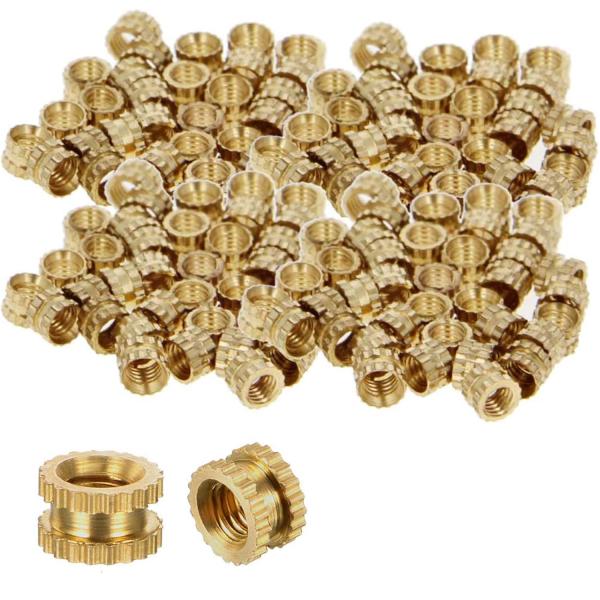 【サイズ】- ねじ仕様M3　外径4mm 高さ3mm ねじピッチ0.5mm 200個入り【高品質の材料】- このインサートは真鍮製で、耐久性と耐熱性に優れています。複数回使用した後もスレッドの整合性を維持できます。【機能】スレッドテーパ穴に超...