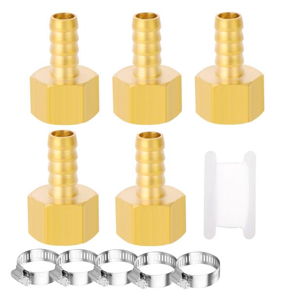 【品名】オーバーヘッドホースの付属品です【サイズ】G1/4-6mm【温度範囲】-54〜121℃【最高圧力】 1Mpa【製品の特徴】このパイプは水、空気、ガス、石油と燃料に適しています【機能】異なる径のねじ状のホースにホースを接続するアダプターです