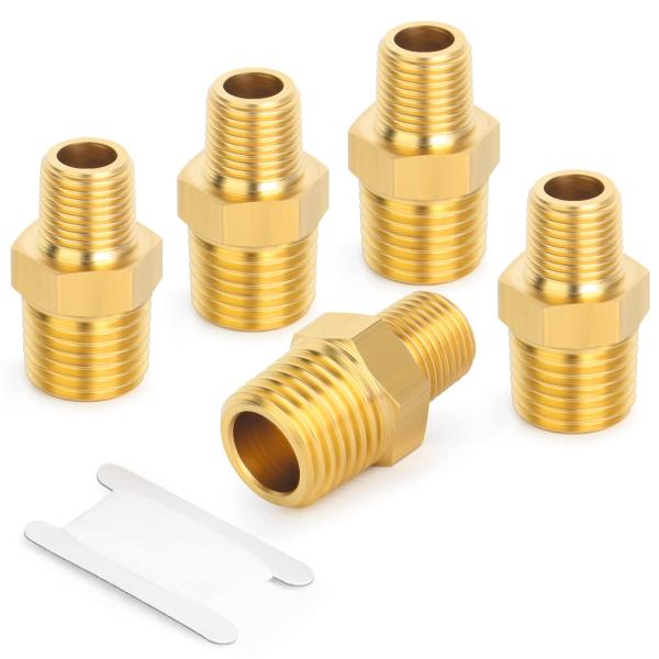 【材質です】耐久性ソリッド真鍮、高強度と硬度、長寿命、丈夫です【サイズ】PT 3/8-1/4【優れた性能】真鍮の耐食性、高温の延性、低い導磁率です【特徴】ねじの標準はバリがなくて、緊密に接続して、漏れにくくて,滑りにくいです【機能です】この...