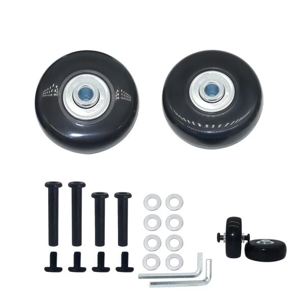 商品材質：高品質なゴム素材を採用しています快適な走行性と磨耗しにくい静音タイプです。ステンレス製ベアリングを内蔵しているので、スムーズに動きます。サイズ：輪外径45mm、輪幅17mm、軸受部幅21mm、輪中心軸孔径6mm。30mmと33mm...