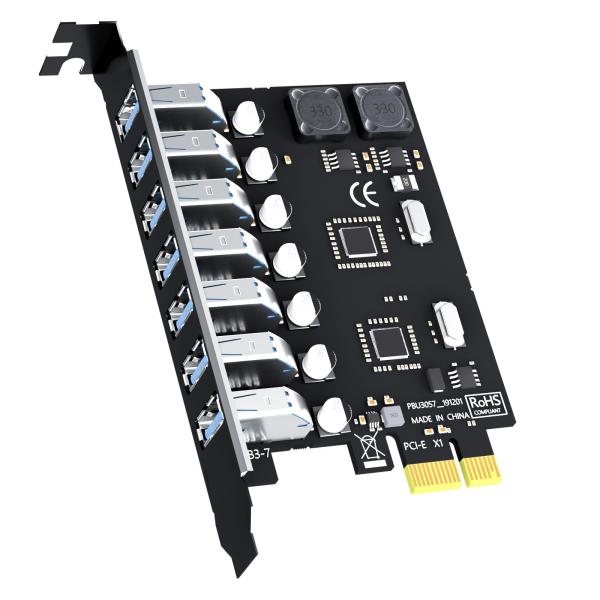 この7ポートUSB 3.0拡張カードは、PCI-Express x1スロットを介してデスクトップ、サーバ、NASに7つのType-Aポートを追加します。NEC720201+NEC720210を搭載し、Intel、AMD、ARMプラットフォー...