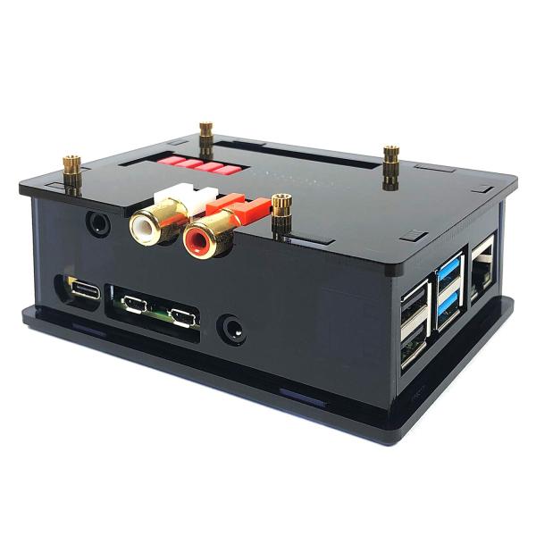 パッキングリスト:アクリルケース1個、グループネジ5個。innomaker HiFi DAC HAT専用アクリルケース。innomaker DAC PRO Hatやその他のブランドのDACハットには対応していません。アクリルケースはPi4/...
