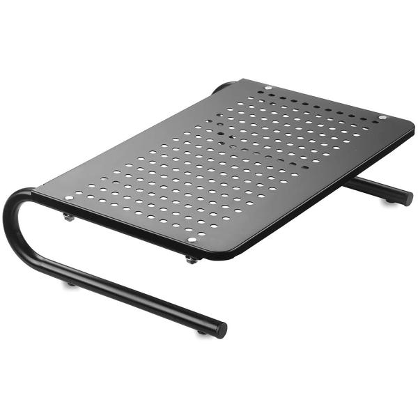 【製品仕様】本製品は金属製のモニタースタンドです。幅：36.8cm 奥行き：28cm 高さ：10.1cm 天板厚：約1.2cm 天板下空間部高さ：約8.4cm 重量：1.3kg 耐荷重：20kg【丈夫で安定性抜群】頑丈なスチール製で、しっか...