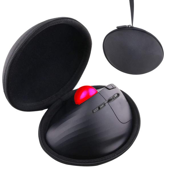 WAIYUJP収納ケース互換の ProtoArc/EWiN/JUNNUP/Gillmar NEWモデルトラックボール ワイヤレス Bluetooth マウス/Logicool M570/M575 保護 キャリング 収納ケース材質：耐久性のあ...