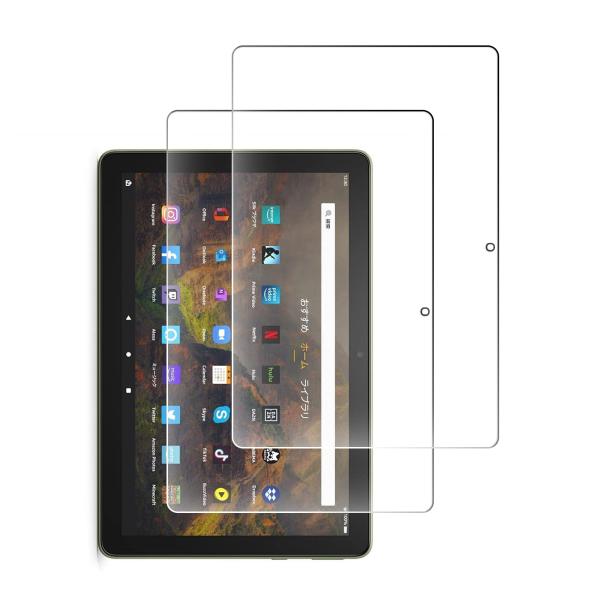 【対応機種】FOR Fire HD 10 Plus/Fire HD 10 2021 専用 フィルム 表面強度指数は9Hで、一般的なPETとフィルムの3倍、専用強化ガラス【高透過率】光の透過率が99%で、透明度は通常のガラスよりも高い 、元々...