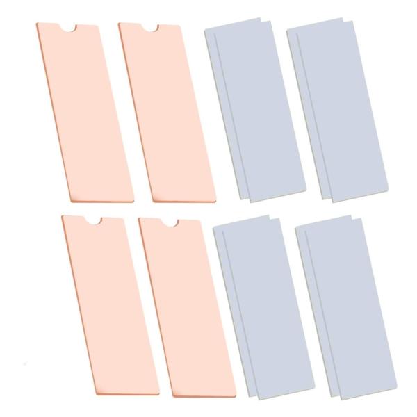 ノートパソコンメモリ NVMe SSD m.2 2280 銅ヒートシンクキット。[本体材質:銅] 熱伝導率:401W/mK;寸法:77mmx22mmx1mm/3.03フィートx0.86フィートx0.04フィート(長さx幅x高さ);重量:0....