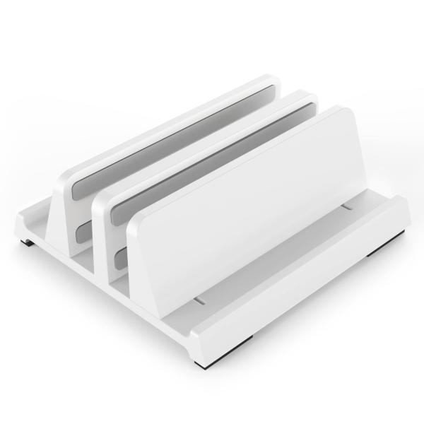 【最大4台収納可能】スタンドの真ん中に2つのスロットが設けられており、2台のノートパソコンやタブレットを同時に挟み込んで収納可能です。(Mac)Book Air、(Mac)Book Pro、ThinkPad L580、ASUS Chrome...