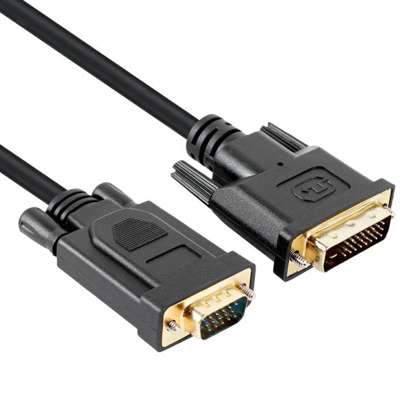 ?【DVI TO VGA 変換アダプタ】DVI 24+1からVGAへの変換アダプターです。ラップトップ・コンピュータからVGAモニターまたはプロジェクター デジタルDVI出力を接続させます。ご注意: VGAからDVIモニタへのDVI - D...