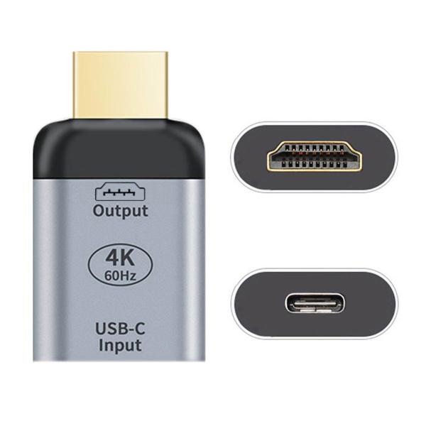 Note：10Gbps USB-C から USB-C ケーブルをアダプタに接続し、それを HDMI ディスプレイに接続できます。アダプタは USB-C モニターから HDMI ソースへの接続には使用できません。USB-C HDMI アダプタ...