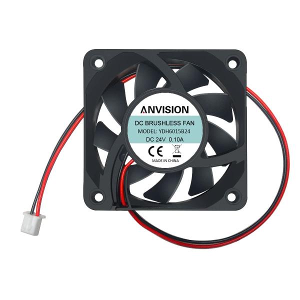 定格電圧：DC24V、電流：0.10A風量： 17.6CFM、回転数：4000RPM、騒音：30.7dBAベアリングタイプ： デュアルボールベアリングリード線：2ピン2.5mmコネクター、長さ：200mm保証期間: 2年間, パッケージ: ...
