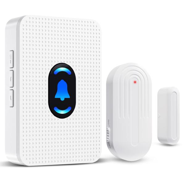 【介護の補助にドアセンサー】DAYTECHドアセンサーはセンサーがドアの開閉を感知すると、受信機から音と鳴って止まります。センサー部が鳴動するタイプと異なり、遠隔でドアの開閉を知らせてくれます【150M受信距離】1階玄関に取り付けしましたが...
