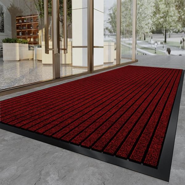 【商品規格】サイズ：40cm*60cm 。ポリプロピレンとポリエステルの混紡でストライプ構造の丈夫で耐候性が高いなマットです。頻〓に踏むや擦りでも模様が変形にくい！ハサミやカッターでお好みのサイズ・形にカットできるから色んな場所にピッタリ！...