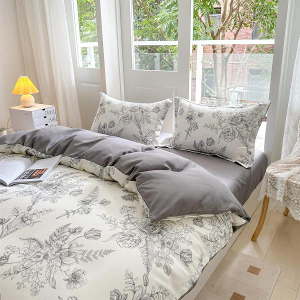 掛け布団カバー（1枚）： 150X210cm 単品販売素材 : 表面磨き再生繊維（ポリエステル100%）綿の類似度85%。肌に直接ふれるものだから、肌なじみの良い綿のシャツと同じ素材で仕立てました。着慣れた綿のシャツのように、肌になじみたい...