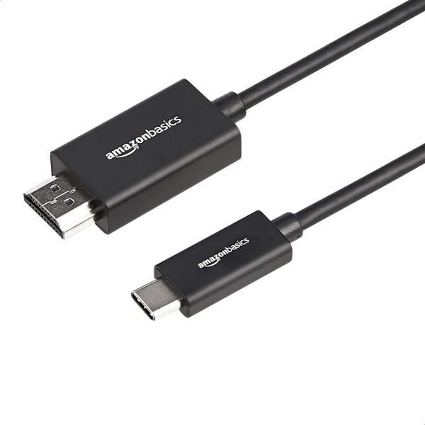 テレビ、モニター、プロジェクターなどで使用するプレミアムUSB-C-HDMIケーブルアダプター。Thunderbolt3互換。スマートフォン、タブレット、ラップトップなどのUSB-Cデバイスをデジタル出力デバイスに接続。信頼性の高い60Hz...