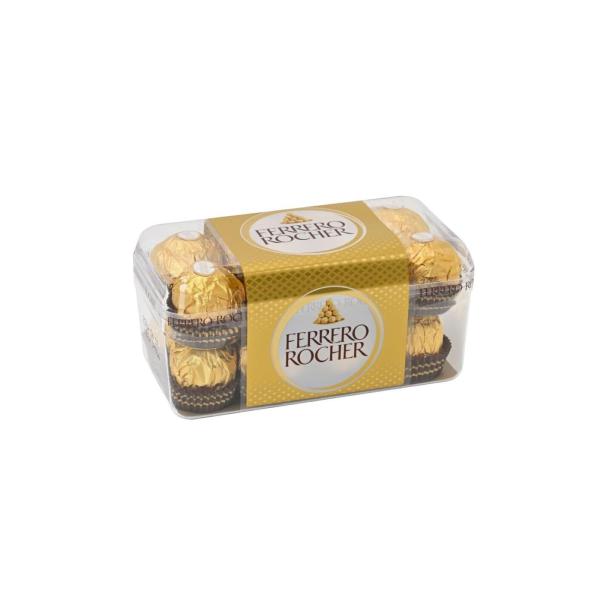 フェレロロシェ（Ferrero Rocher）はヘーゼルナッツを上品なチョコレートと香ばしいウエハースで包んだ軽い甘さのチョコレート菓子。200g 16粒入り。フェレロロシェは1982年のヨーロッパでの発売以降、世界中に広がり今日では140...