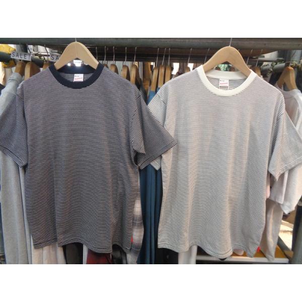 Healthknit　ヘルスニットアメカジブランドで人気のヘルスニット！生地や縫い目に拘りがあり！ファンクショナルファブリック柔らかく肌触りの良いU.S.コットンを使用し、90年代の少しレトロな空気を感じるような、細いピッチのボーダー柄に仕...