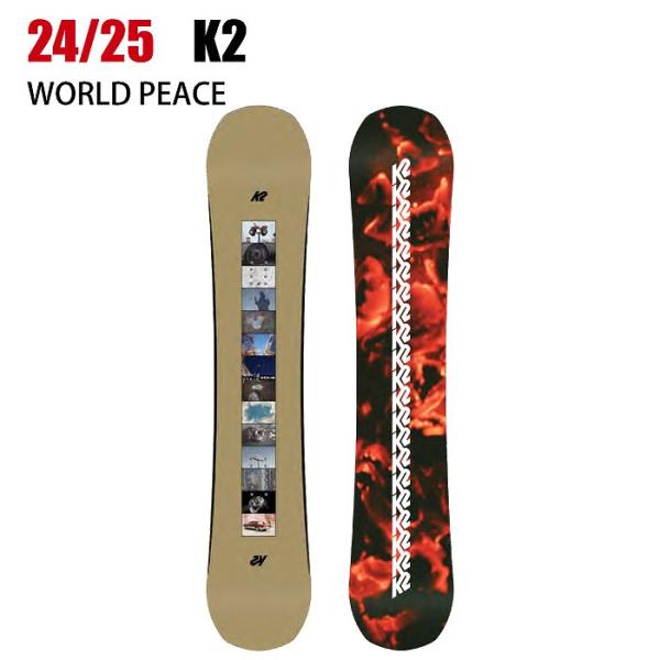 [商品名] 2024/2025 K2 WORLD PEACE[サイズ] 148/151/154/157/152WIDE/155WIDE/158WIDE[カテゴリ] フリースタイル/グラトリ/ラントリ/パーク