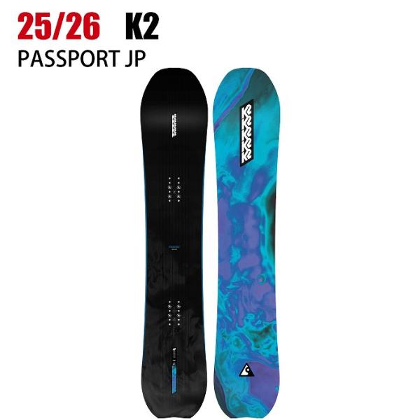 [商品名] 2025/2026 K2 PASSPORT JP[サイズ] 146/149/151/154/157/160/163[カテゴリ] オールラウンド/フリースタイル/パウダー/カービング/フリーライド中・上級者向けのパスポートは、やや...