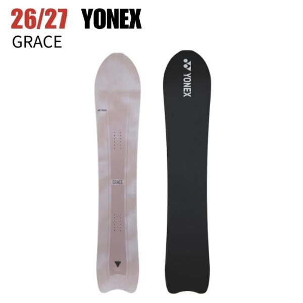 【発売日：2026年12月01日】[商品名] 2026/2027 YONEX GRACE[サイズ] 147/151[カテゴリ] オールラウンド/パウダー/カービング/フリーライドパウダー?地形?フリーライドを楽しむウィメンズモデル長めのノー...