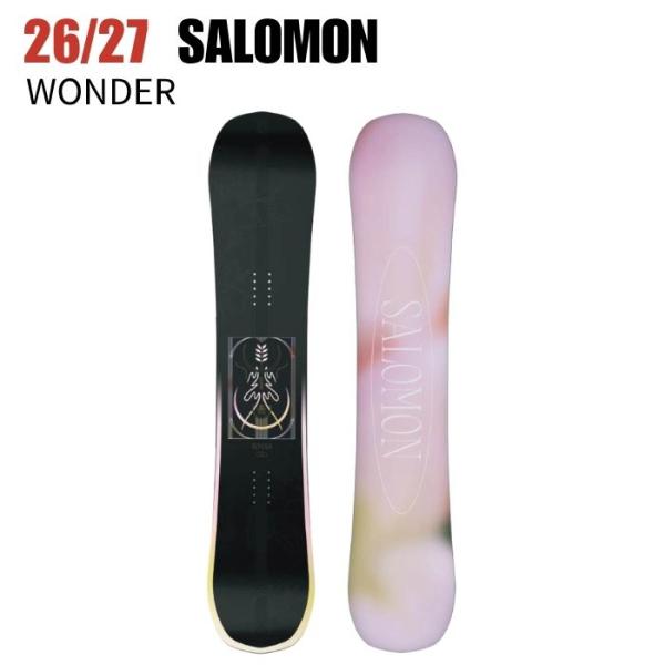 【発売日：2026年12月01日】[商品名] 2026/2027 SALOMON WONDER[サイズ] 140/144/148/152/155[カテゴリ] オールラウンド/パウダー/フリースタイル/カービング/パークWonderは、あらゆ...