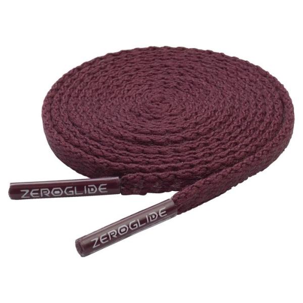 4mm幅のグリップ加工シューレース、ゼログライドシューレースが登場。■カラー：エンジ■素材：合成繊維