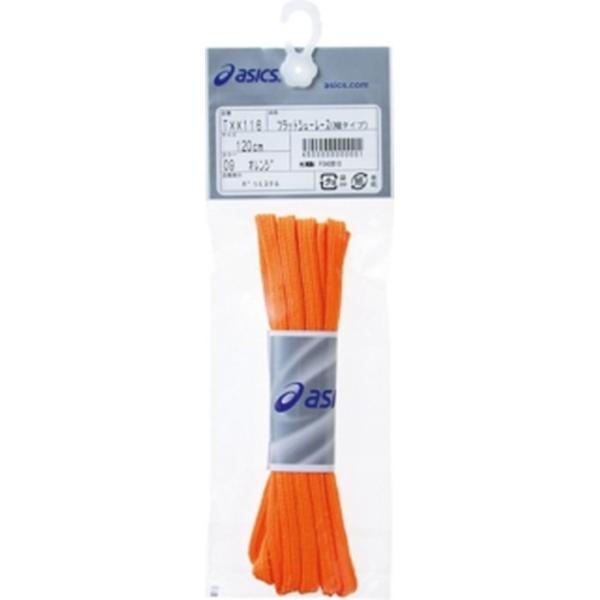 フラット(平断面)の細タイプのシューレース。シューズ付属のシューレースの長さを測り参考にしてください。サイズ: 90・100・110・120・130cm■カラー：オレンジ■素材：合成繊維製（ポリエステル）
