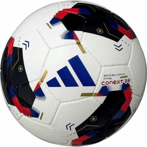 フットサル用ボール。コネクト26(conext 26)は"CONNECTION"と"NEXT"から生まれた造語です。スポーツを通じてすべての人種、世代、国々が団結する、世界中のつながりを表しています。カラーリングは、日本オリジナルカラーを採...