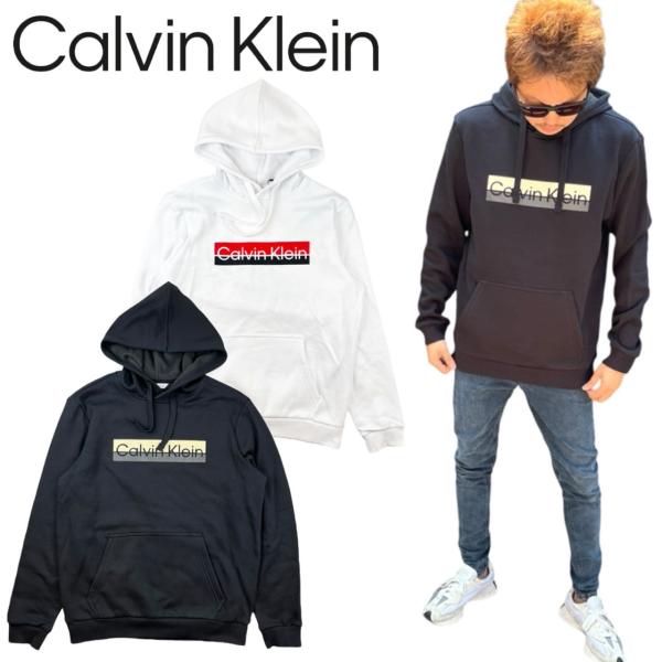 ■ブランド/Calvin Klein(カルバンクライン)■アイテム/TWO TONE STANDARD LOG BOXED PO HOODIE■素材/コットン72%,ポリエステル28％■サイズ(平置き計測)/【Sサイズ】着丈69cm,身幅5...
