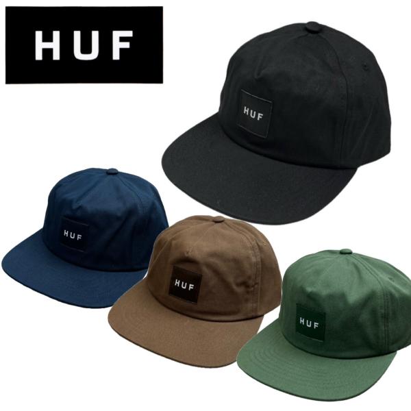 ■商品名/HUF SET BOX SNAPBACK■表地/100%コットン■サイズ/フリーサイズ 高さ：13cm、ツバ5.5cm、頭まわり56-62cm (多少の誤差ご了承下さい)■カラー/ブラック、ネイビー、アボカド、ブラウン＊柔らかい素...