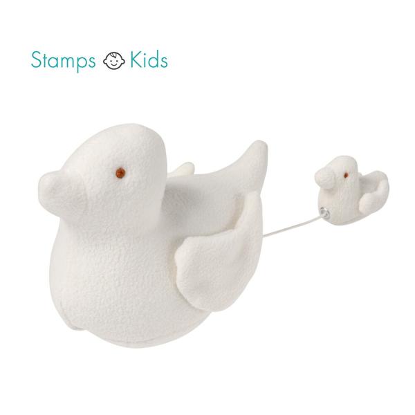 遊び心を持ち合わせた愛らしいフランス生まれのトラセリアは、欧州で最も愛されるベビー雑貨ブランドのひとつです♪TROUSSELIER（トラセリア）アヒルオルゴールです♪フワフワモコモコのアヒルの親子がとってもキュート！清潔感のあるアイボリーカ...