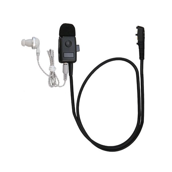 【インボイス対応済】タイピンマイク＆イヤホン本体に直接装着するタイプです。 親機など、常時同時通話で運用する場合に便利です。 （通話ボタン/CUEボタンはありません） 【対応機種】・SRFD1