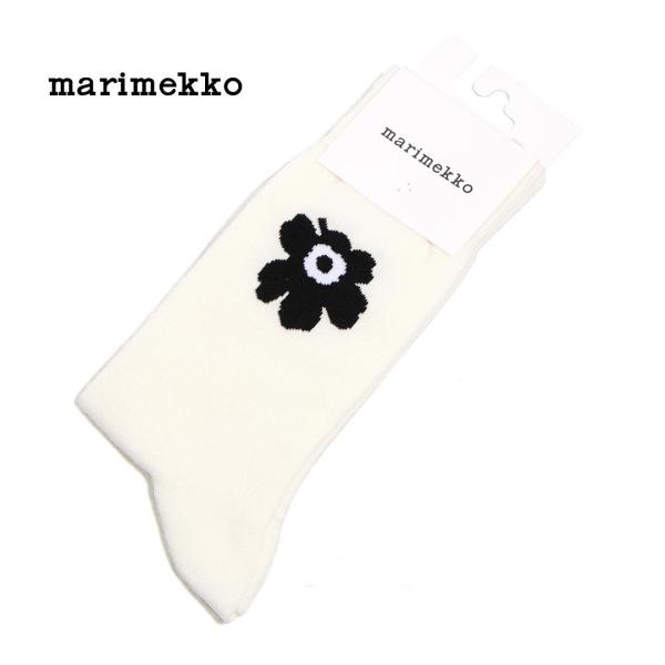 ケシの花をモチーフにしたUnikko（ウニッコ）柄をワンポイントにのせたソックス。シンプルなデザインはコーディネートに取り入れやすくおすすめ。口ゴムはソフトなフィット感で快適な履き心地に仕上げています。◆素材：コットン・ナイロン・ポリウレタ...