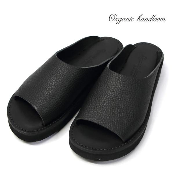 ワンストラップのシンプルなスライドサンダルです。甲を包み込むようなアッパーと、やや厚底のソールがポイント。軽さ、クッション性、摩擦性に優れ、レザーサンダル特有の重厚感を軽減して歩きやすくなっています。原皮から加工までALL JAPAN MA...