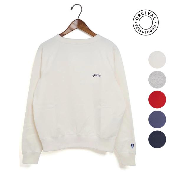 ORCIVALのヴィンテージライクなプルオーバースウェット。左胸にはフロッキープリントのロゴがあり、左袖にはブランドアイコンがあしらわれています。ラグランスリーブのデザインで、運動量を確保するためのガゼット仕様が施されています。薄手ながらも...