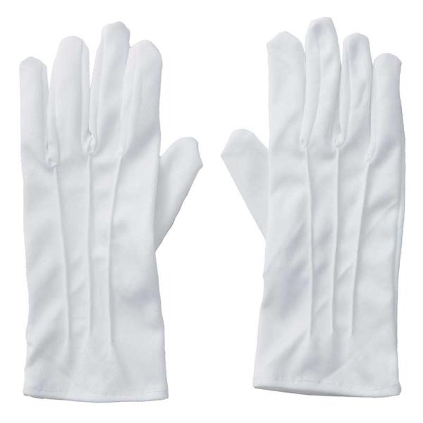 清潔感と格式を演出！応援団にぴったりのフォーマル白手袋！応援団・吹奏楽・式典など、フォーマルな場面にぴったりな白手袋です。清潔感のある白に3本ライン入りで指先までスッキリ見え、動きにメリハリが出ます。運動会、発表会、イベントなど幅広いシーン...
