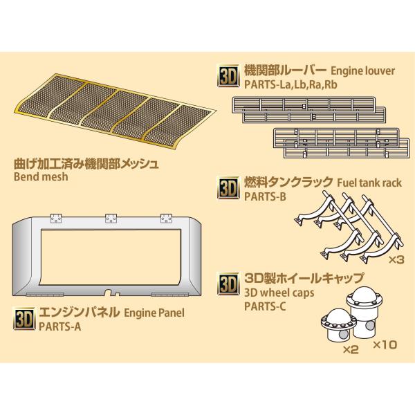 製作期間約1年。数々の試行錯誤の試作を経て、T34機関部等の３Dパーツが完成しました。前回P35-151に同梱されていた機関部メッシュに加え機関部ルーバーと燃料タンク用ラック、転輪の固定用ポリキャップに換わる３Ｄパーツをパッションモデルズ・...