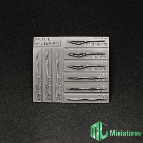 第二次大戦中のアメリカ陸軍で運用された小火器のスリング(負い革)を高精度3Dプリンターで再現したディテールアップセットです。パート1はM1ガーランド、ブローニングM1918(BAR)、M1928A1トンプソンマシンガンのスリングがセットされ...