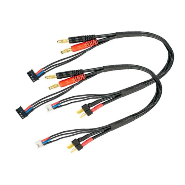 ハイテック バナナ⇒ディーンズコネクター 充電ケーブル タミヤLi-Feバランスコード一体型　2本入り HMJ491-2P■メーカー：ハイテック マルチプレックス ジャパン(Hitec Multiplex Japan)検索ワード：Hitec...