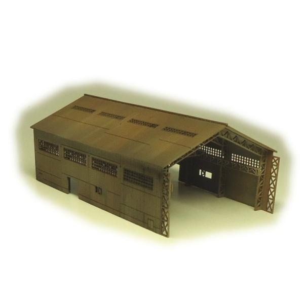 帝国海軍工廠、一号建屋の組立キットです。0.5mm厚紙をレーザーで精密加工済みでトラスもきれいに抜けています。内部が見えますので鋼材や船体部品などを自作してみましょう。※この商品は塗装、組み立てが必要です。■スケール：1/700■メーカー：...