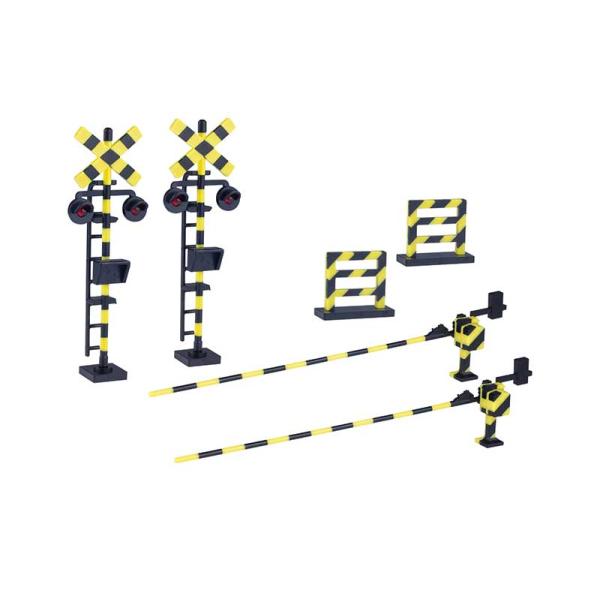 昭和〜現代のどの鉄道シーンにもマッチする、線路脇に設置されている身近な踏切をモデル化しました。遮断機は破断防止装置の再現はもちろん、バランサーまで忠実に再現。プラスチック製なので、遮断かんをお好みの長さでカットすれば駅構内踏切のような小型踏...