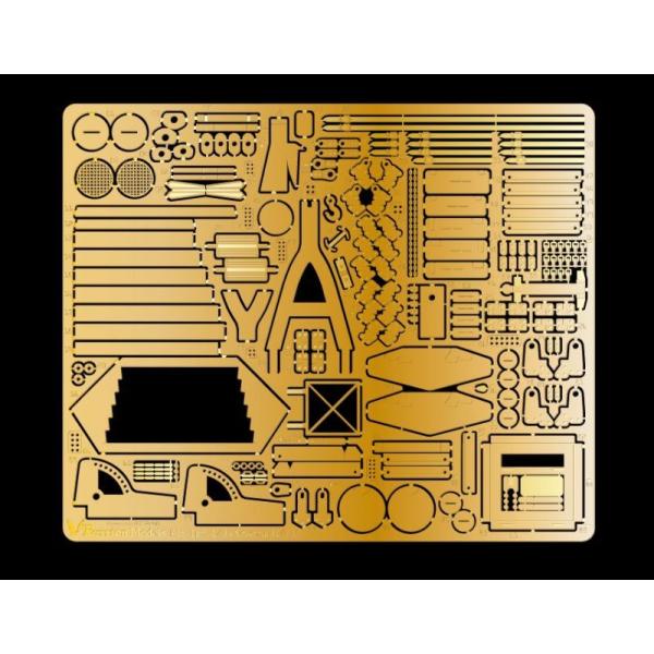 トラックのシャーシに装甲ボディを取り付けた231/232は独特の多角形筐体と華奢な装甲が魅力です。既に対応エッチングは各社から発売されていますが、いずれも独特のクラッペの形状を再現する事には成功していません。本製品は231独特のクラッペをリ...