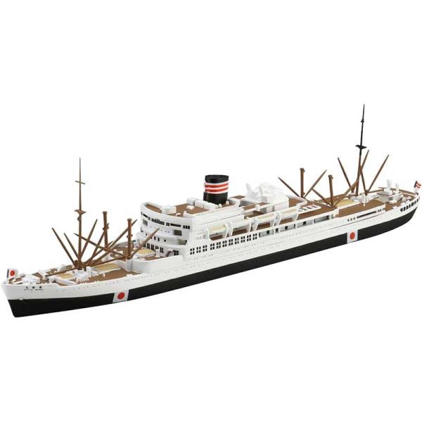 欧州航路で運航すべく建造されたが、世界大戦の勃発でその目的もかなわず、戦時中は航空母艦「冲鷹」として航空機輸送や船団護衛の任務を全うした貨客船「新田丸」を1/700スケールでプラスチックモデルキット化。要点を抑えたパーツ構成で、シンプルで組...