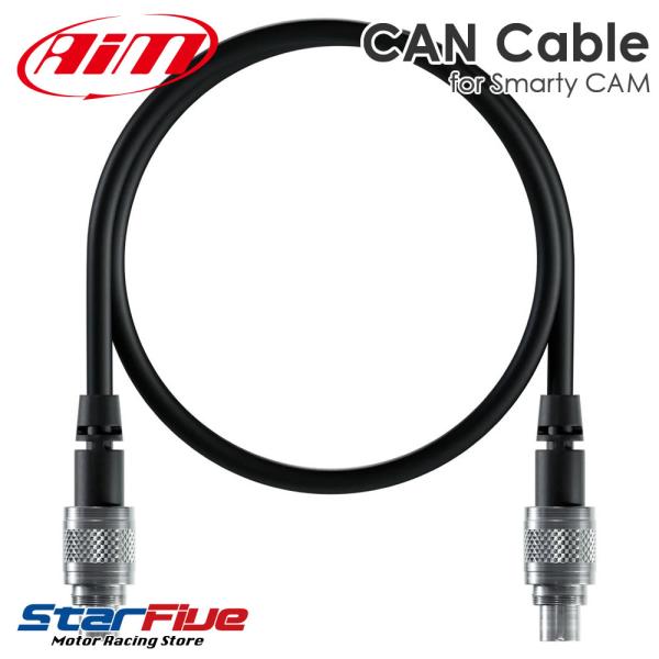 AiM（エーアイエム）SmartyCAM（スマーティーカム）とマスターデバイスを接続する為のCANケーブルです。SmartyCAMのモデルやリビジョンなどによって、カメラ側コネクタのピン数が異なりますので、必ず接続機器のピン数をご確認くださ...