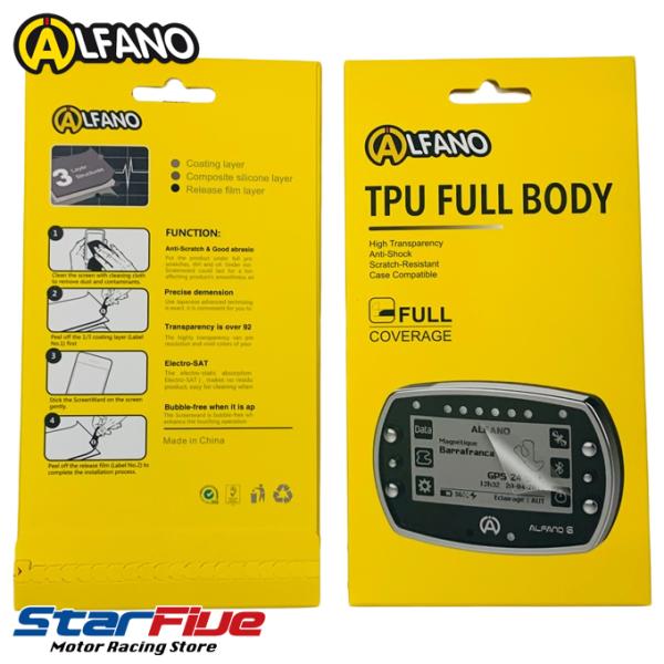 ALFANO6/ALFANO7専用に設計された液晶保護フィルム。フィルム本体には透明度の高い、高強度TPU素材を使用。大切なアルファノ6/7の液晶画面をホコリ、傷、衝撃などから保護します。■商品詳細メーカー：ALFANO / アルファノモデ...