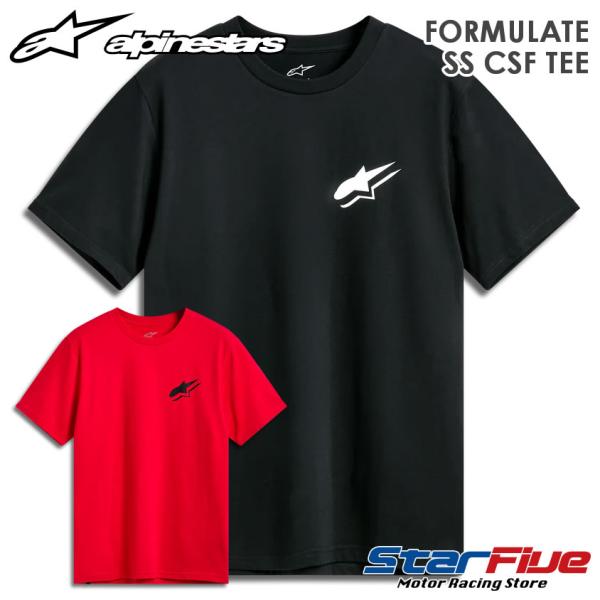 アルパインスターズ アパレルウェアライン FORMULATE SS CSFは、快適性とカジュアルスタイルを兼ね備えたスポーティーな印象の半袖Tシャツです。■商品特徴・グラフィックはソフトハンドプリント技法を使用　滑らかさと柔軟性を損なうこと...