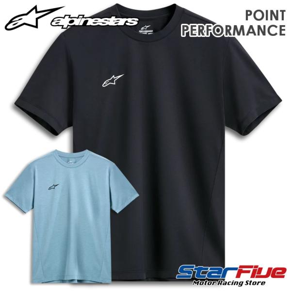 アルパインスターズ アパレルウェアライン POINT PERFORMANCE SS（ポイント パフォーマンス）は、ストレッチ性と吸汗速乾性に優れたスポーティーな印象の半袖Tシャツです。■商品特徴・リサイクルポリエステルとコットンジャージーを...