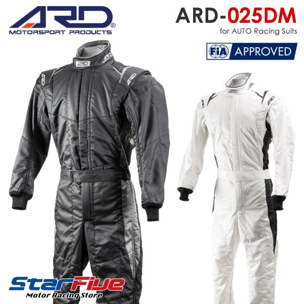 純国産レーシングギアブランド ARD（エーアールディー）が製造する、FIA8856-2018規格公認の4輪ドライバー用耐火レーシングスーツ。■商品特徴・着用時のシルエットにこだわった、細身スタイルの仕上がり・シンプルデザインでドライバーのス...