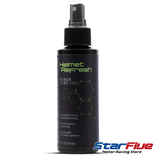 MOLECULE（モレキュール）ヘルメットリフレッシュは、ヘルメットはもちろん、レーシングスーツやアパレルにも使用出来る消臭スプレー剤です。細菌による臭いを抑える抗菌物質を配合し、生地の種類を問わずご使用できます。また、通気性にも影響があり...